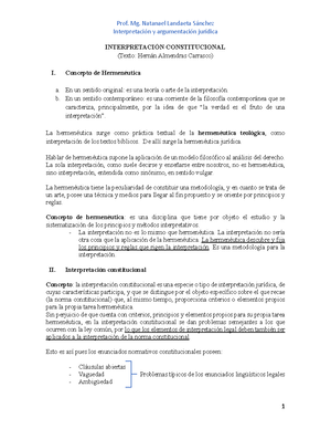 Interpretación de normas jurídicas Primera prueba - La interpretación ...