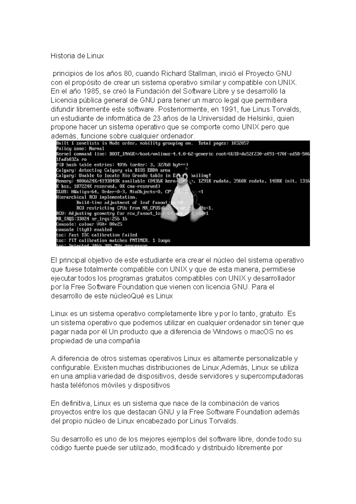 Sistema operativo lanix - Historia de Linux principios de los años 80 ...