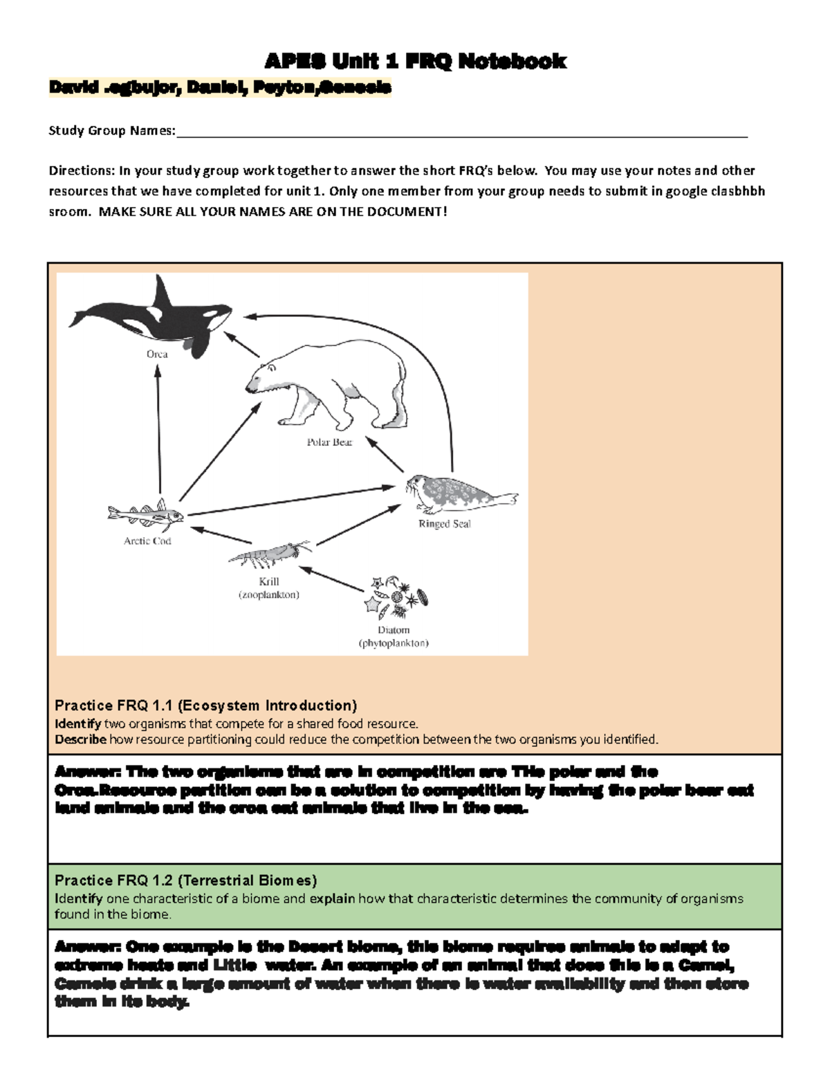David Egbujor - Mc Geever Unit 1 Digital FRQ Notebook - David .egbujor ...