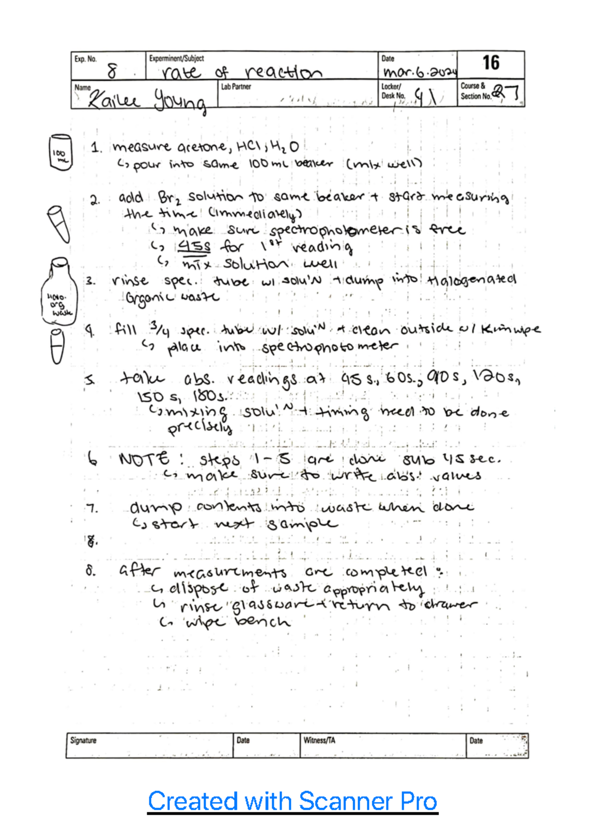 Lab 8 - Flow chart - Exp. No. Name Lae Experminent/Subject Yate ot ...