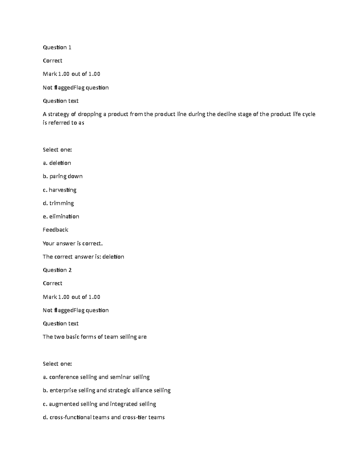 Smei thi thu - ewqeq - Question 1 Correct Mark 1 out of 1. Not flaggedFlag question Question ...