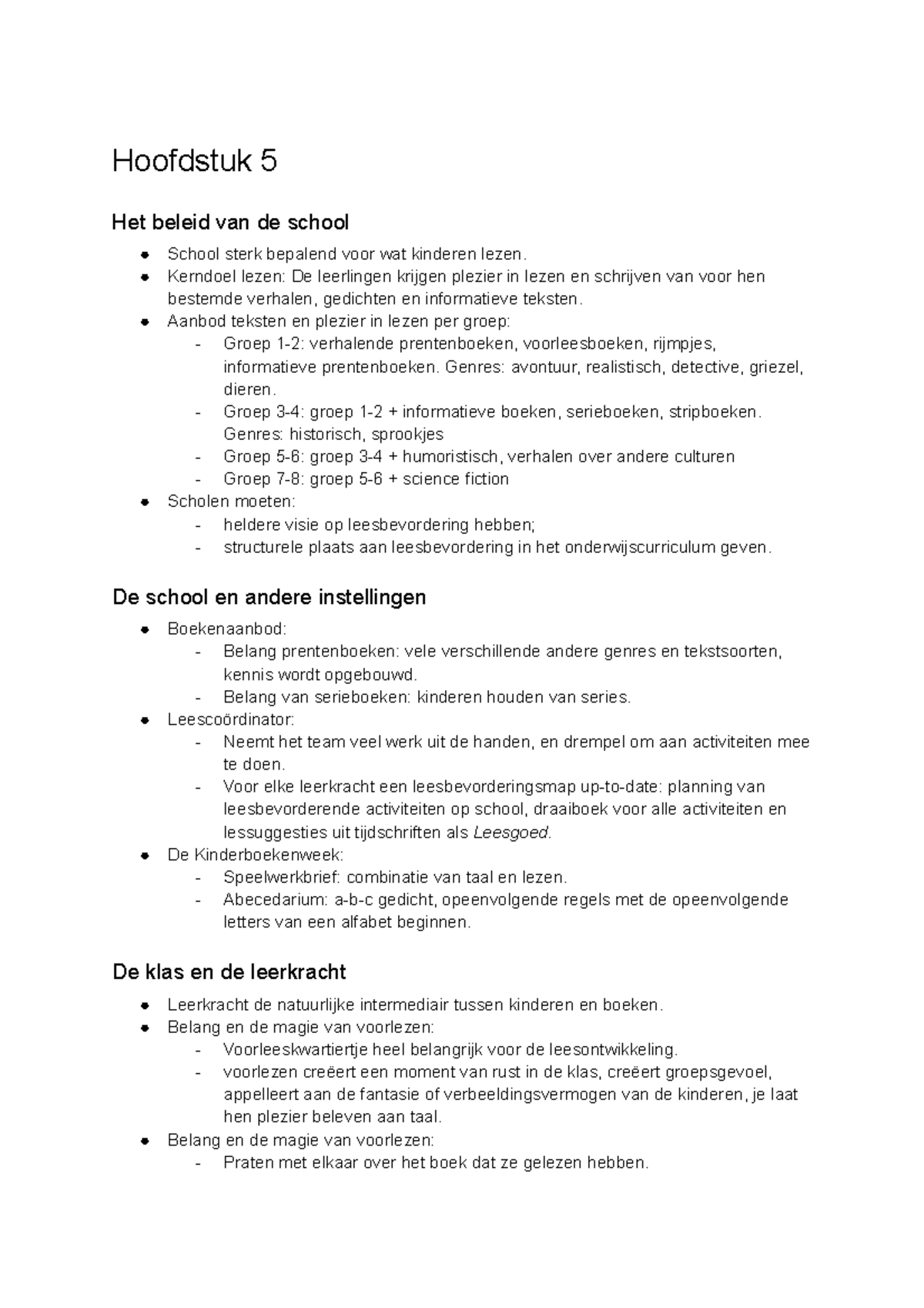 'Verborgen talenten' - Hoofdstuk 5 Het beleid van de school School ...