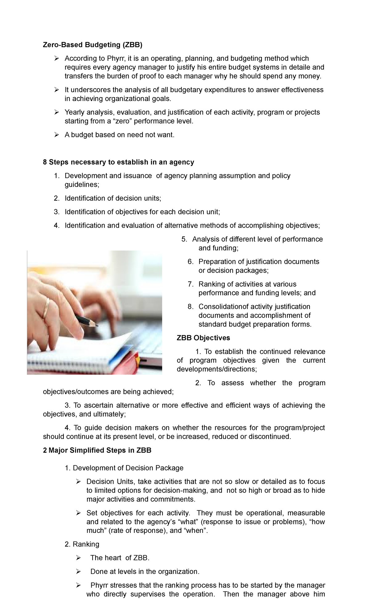 Zero-Based Budgeting (ZBB) - It underscores the analysis of all ...