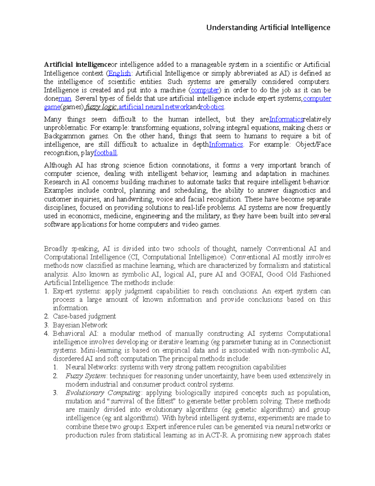 Understanding Artificial Intelligence - Understanding Artificial ...