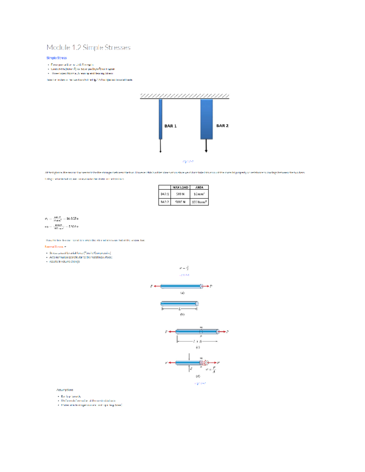 Module 1 - Mechanics Of Deformable Bodies - Studocu