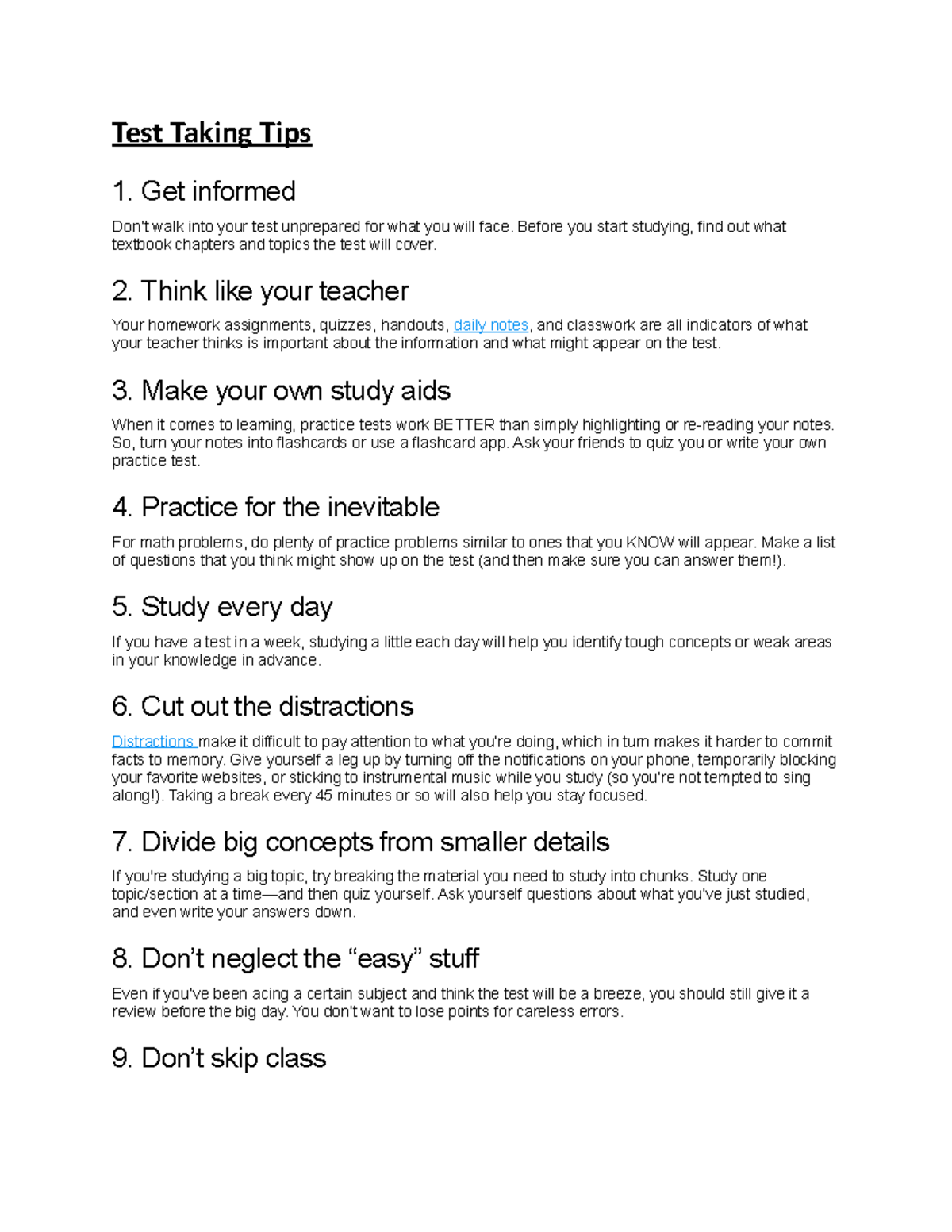Testing Tips Tips For Examination Prep And Taking Test Taking Tips testing-tips-tips-for-examination-prep-and-taking-test-taking-tips
