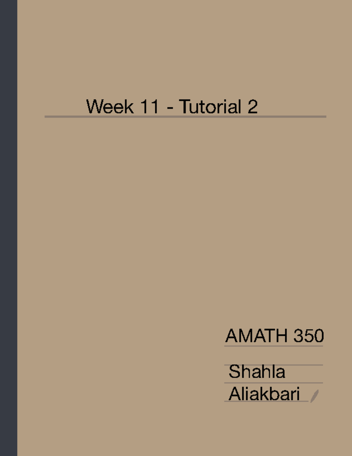 Pdf notes about Week 11-Tutorial 2 in Fall 2021 - Week 11 - Tutorial 2 ...