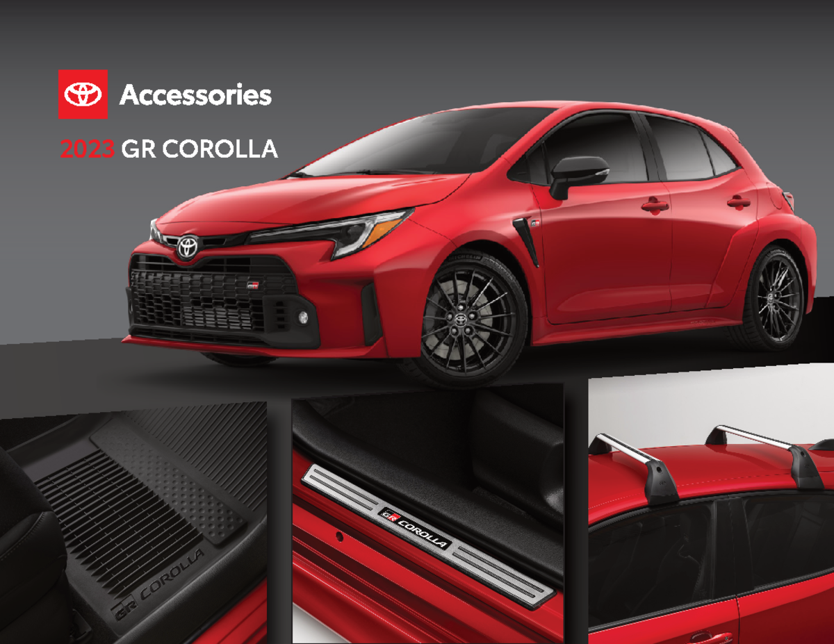 My23 Gr Corolla Accessory Ebrochure 2023 Gr Corolla Accessories 2023