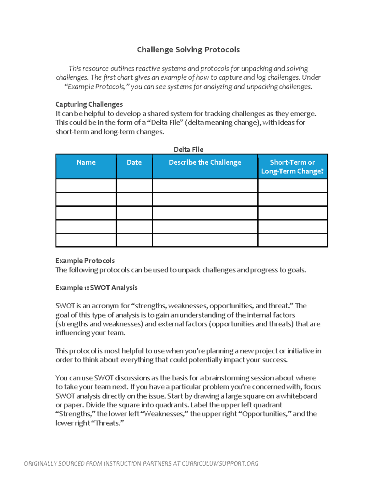 Challenge-Solving-Protocols - Challenge Solving Protocols This resource ...