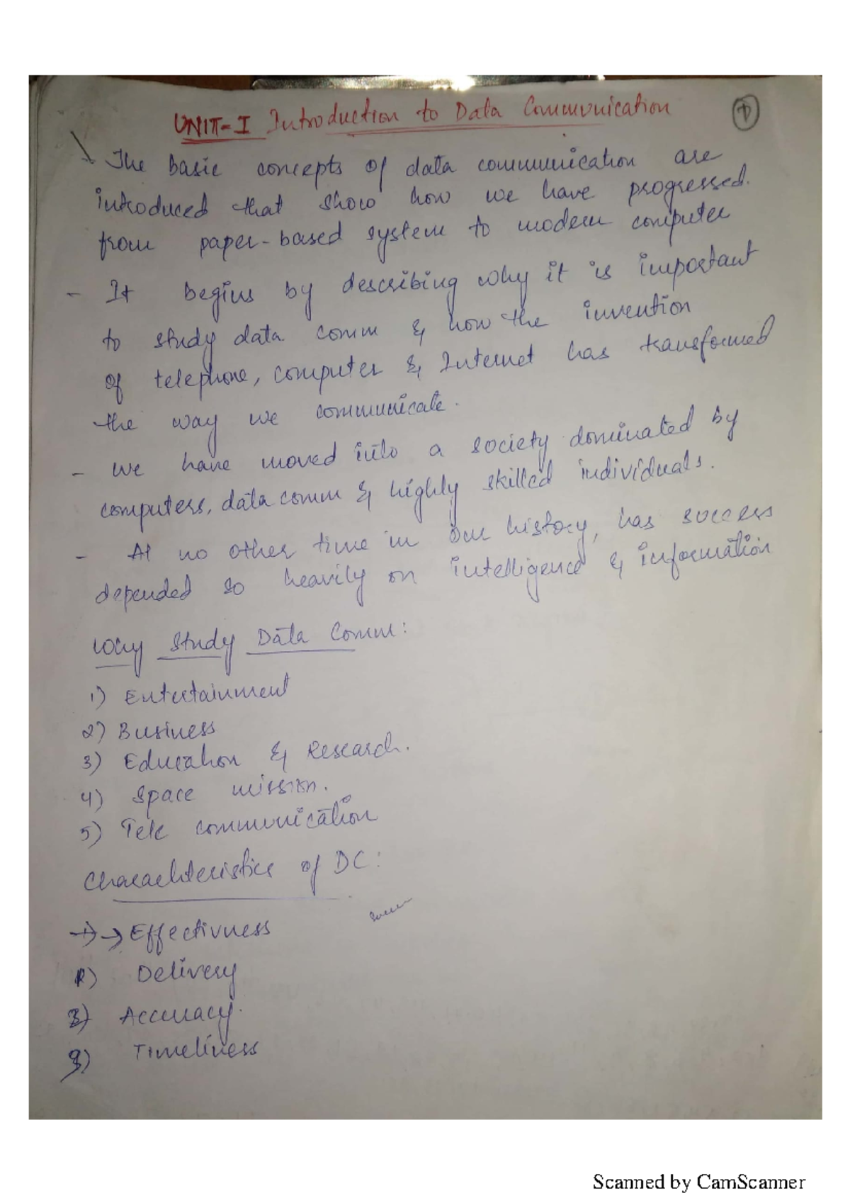 Dc 1,2 - CSE (AI and ML) - Studocu