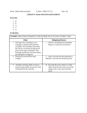 Grade 10 Science Lesson Plan - Gases - A Detailed Lesson Plan in Grade ...