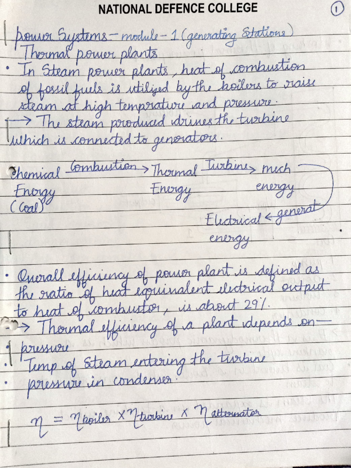 Power systems Module-1notes(EEE)-007 - Elements of power systems - Studocu
