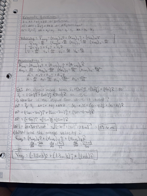 Physics I - Deceleration - PHYS 2325 - Studocu