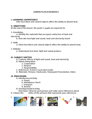 DLL SCIENCE 8 QUARTER 1 WEEK 4 - DAILY LESSON LOG SCHOOL PEDRO ‘OLOY’ N ...