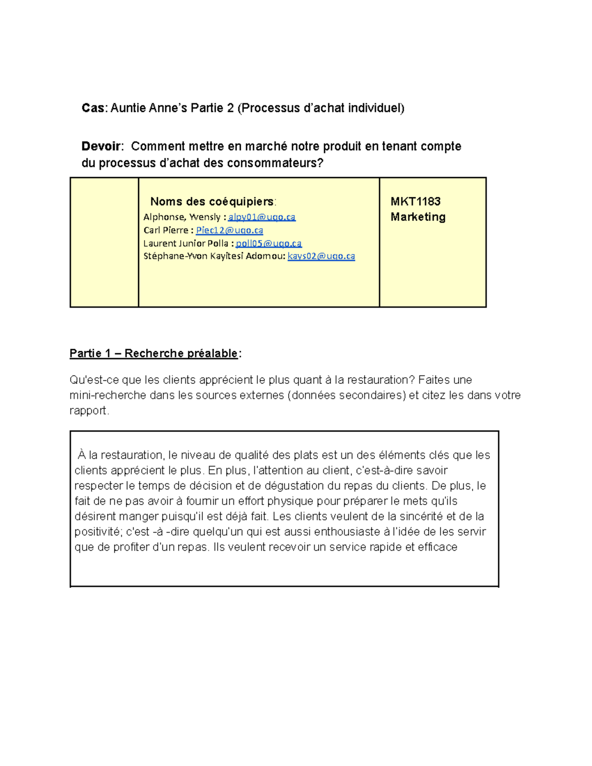 Cas Auntie Anne's - cjewnccn - Cas: Auntie Anne’s Partie 2 (Processus d ...