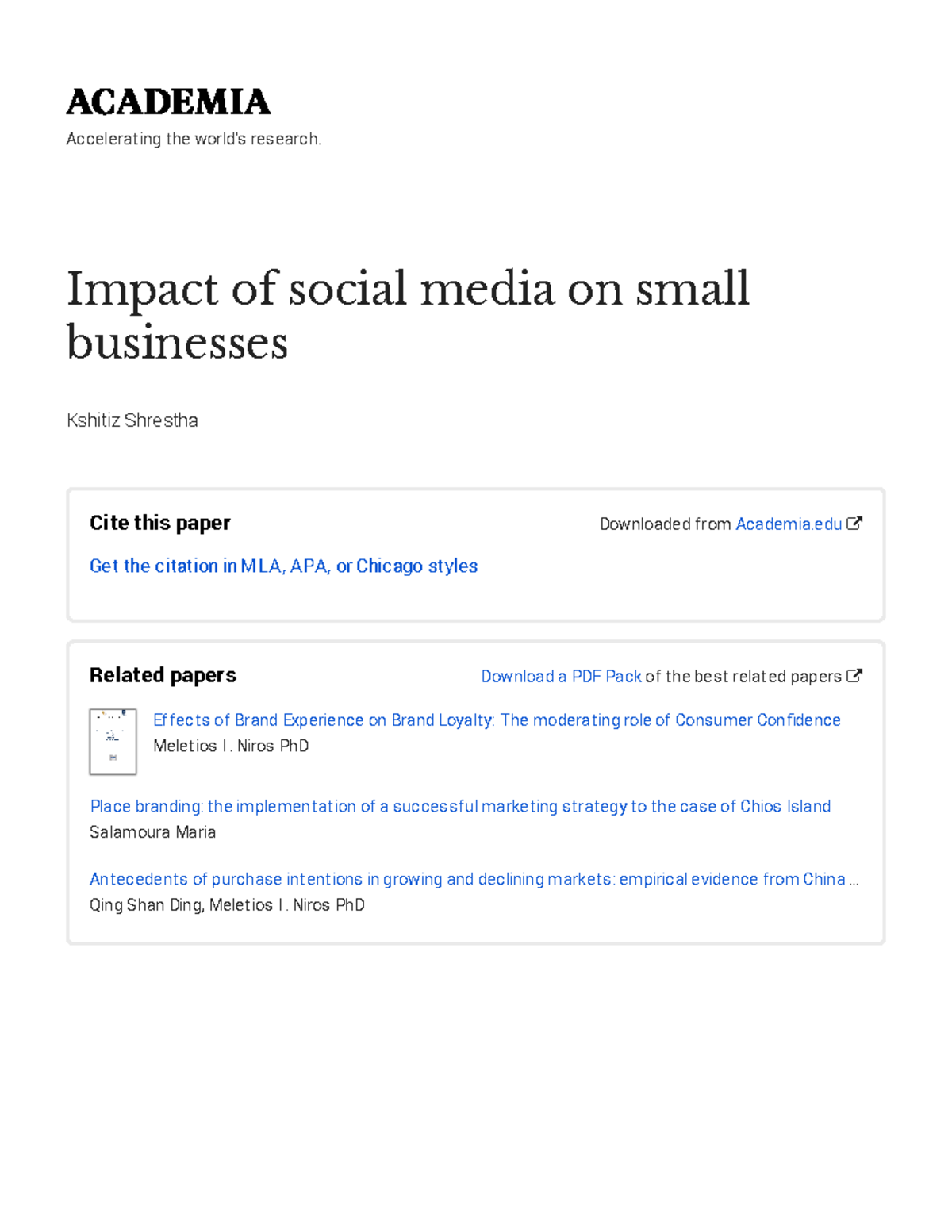 Impact of social media on smal2019 0402-31467-1hibj05-with-cover-page ...