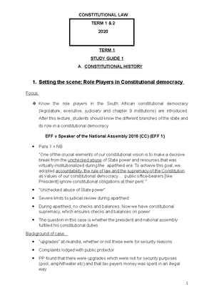 Constitutional Law 214 Case summaries - Constitutional Law 214 Case ...