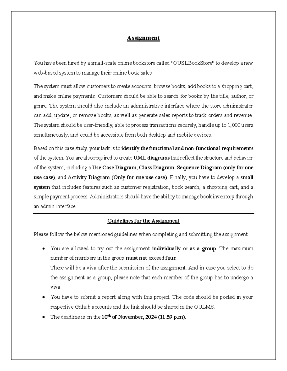 Assignment - Final project - Assignment You have been hired by a small ...