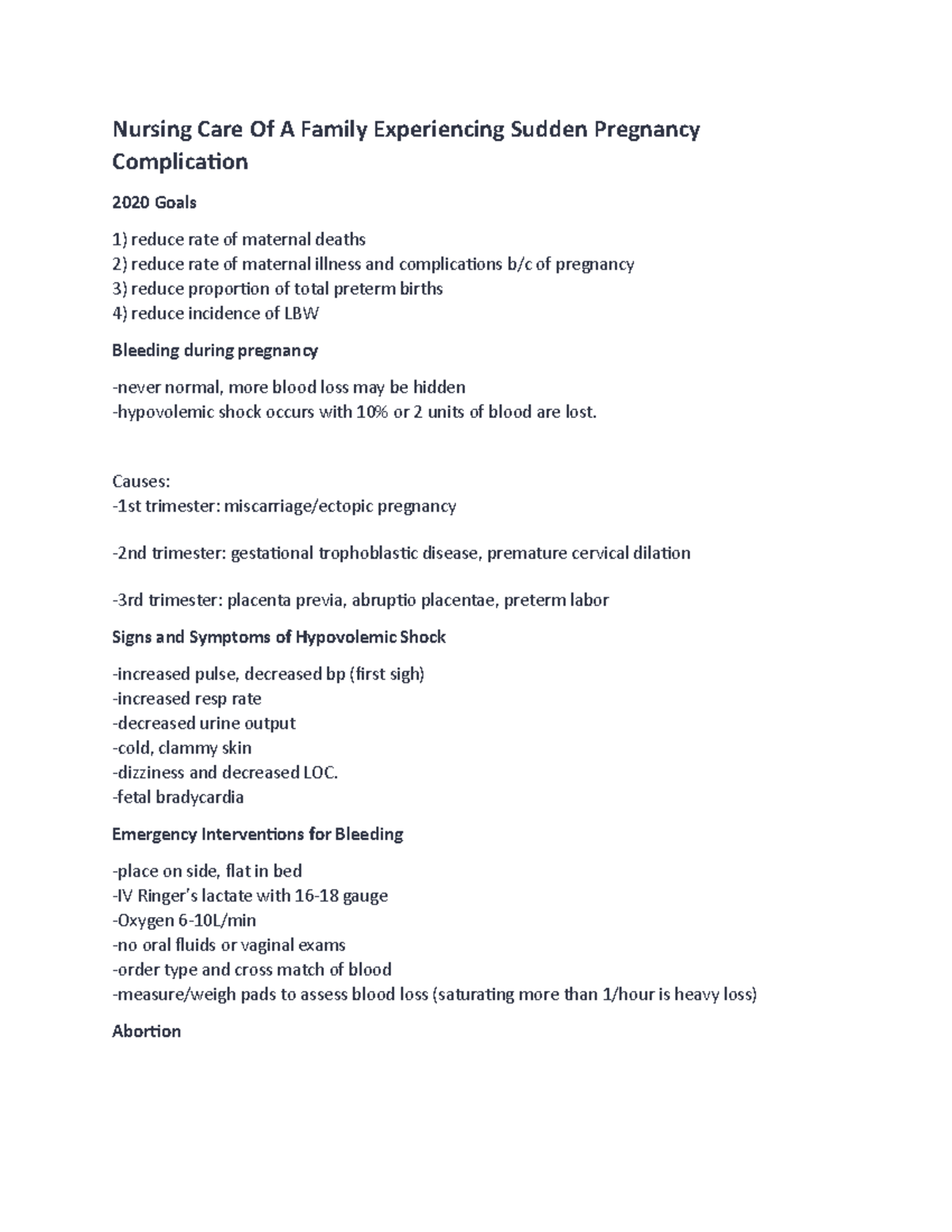 Chapter 21 Nursing Care Of A Family Experiencing Sudden Pregnancy ...