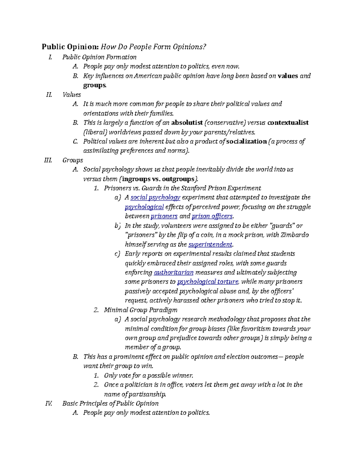 10 22 Public Opinion-How Do People Form Opinions - Public Opinion: How ...