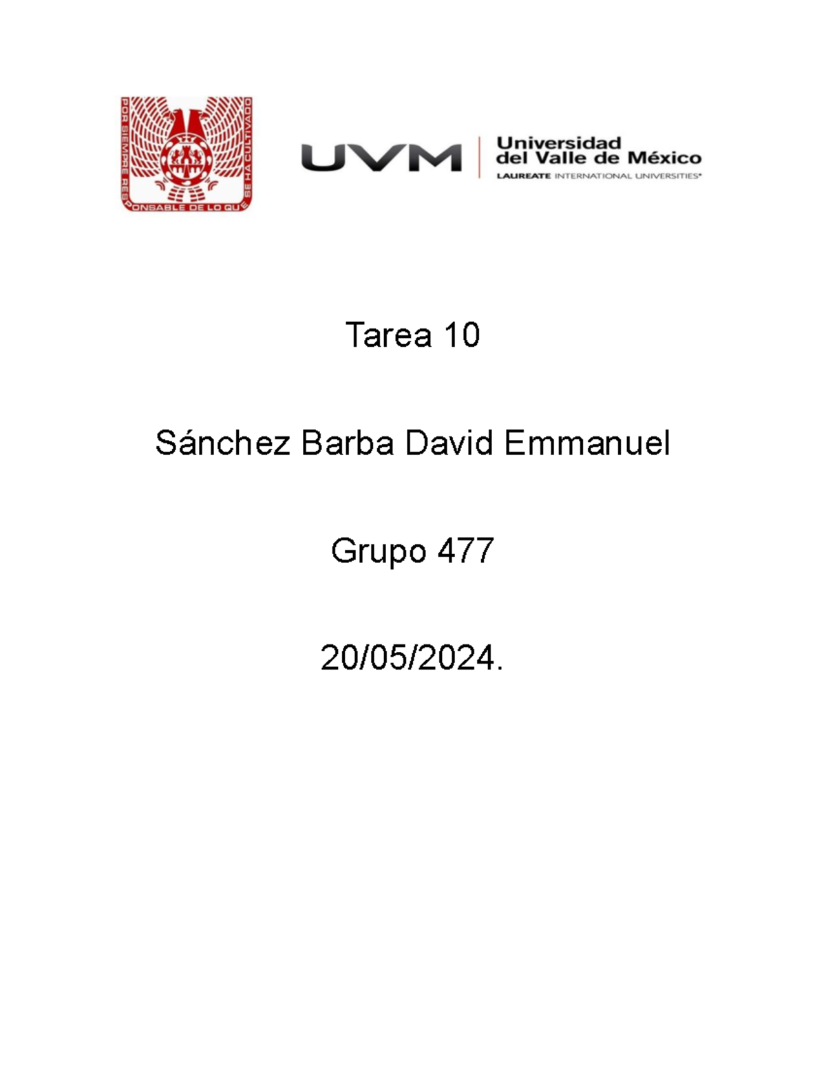 Farma 10 - far,a - Tarea 10 Sánchez Barba David Emmanuel Grupo 477 20 ...