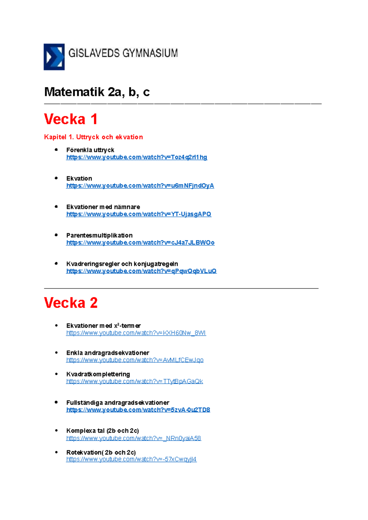 2a,b och c planering - hej jjjjjjjjjjjjj - Matematik 2a, b, c - Studocu