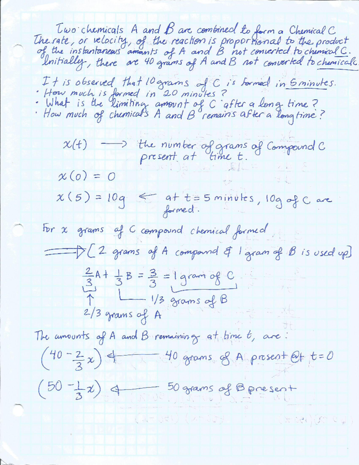Diff Eq Linear Equations Real World Application Problem 3 Examp - MATH ...