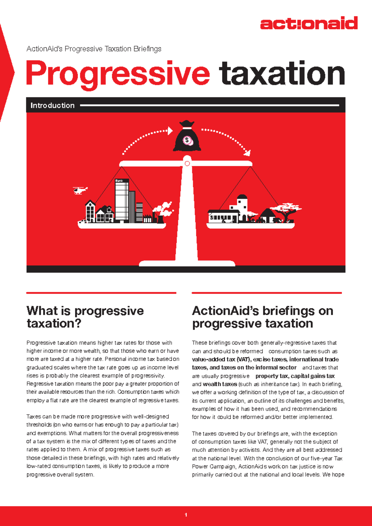 Progressive taxation introduction - Progressive taxation ActionAid’s ...