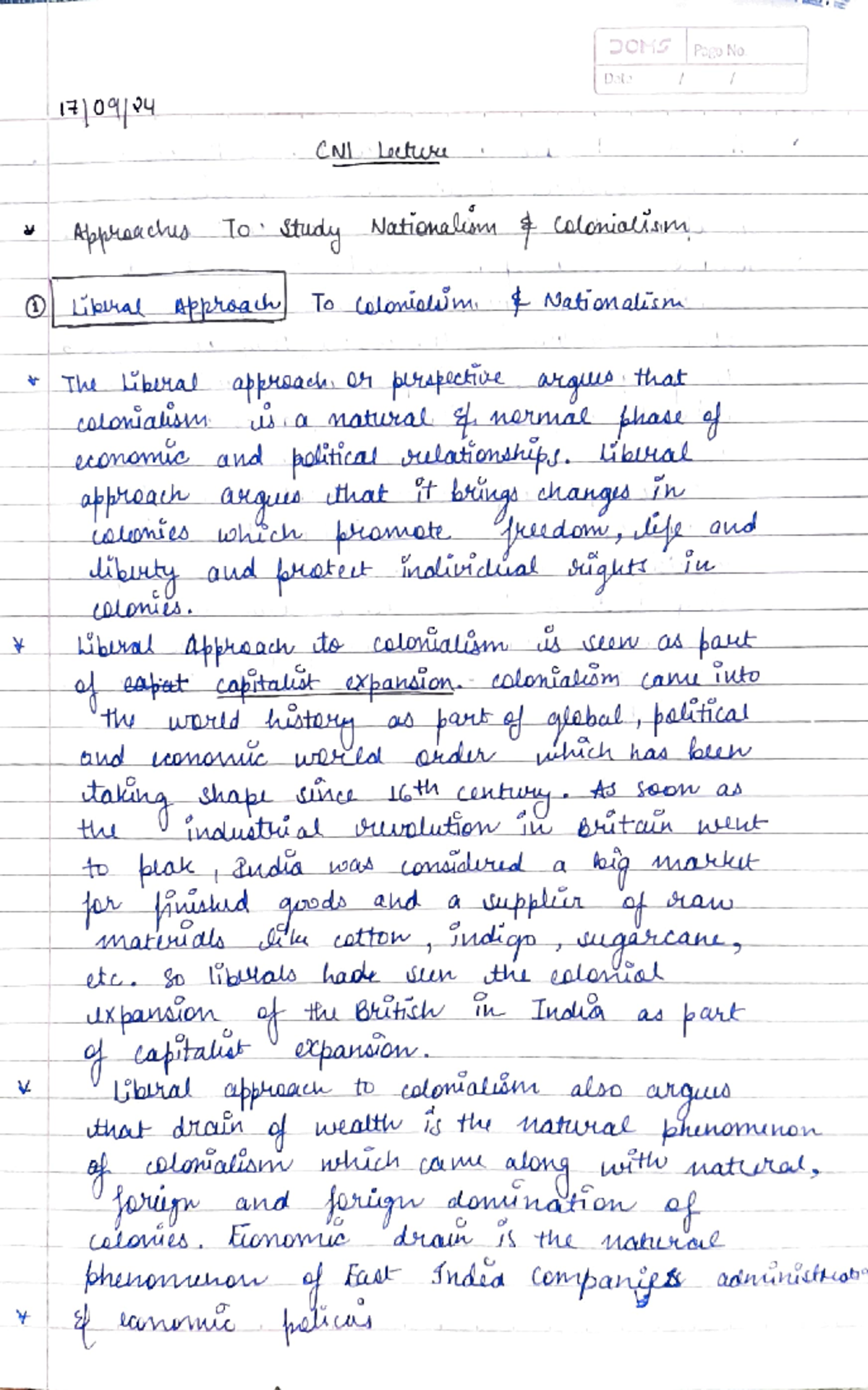 Cni unit 1 - This are the notes of Colonialism and Nationalism. - CNI ...