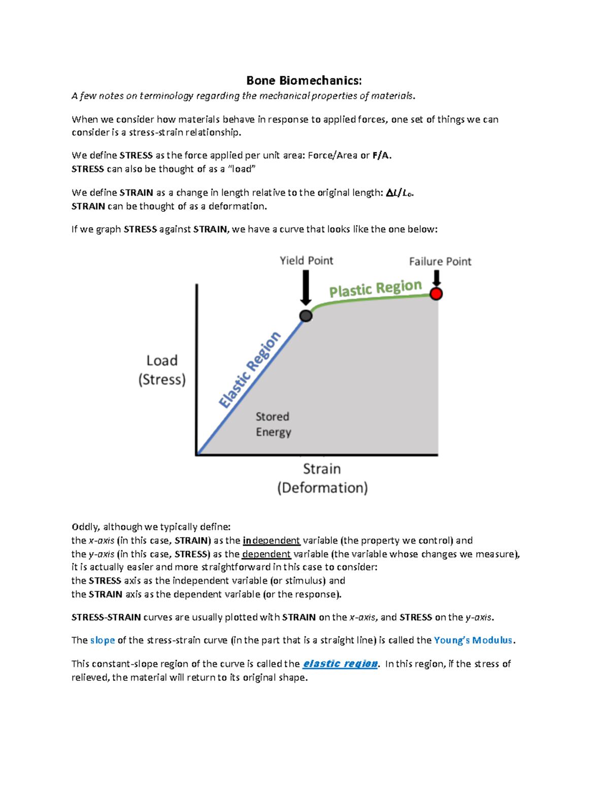 Bone Mechanics - Bone Biomechanics: A few notes on terminology ...