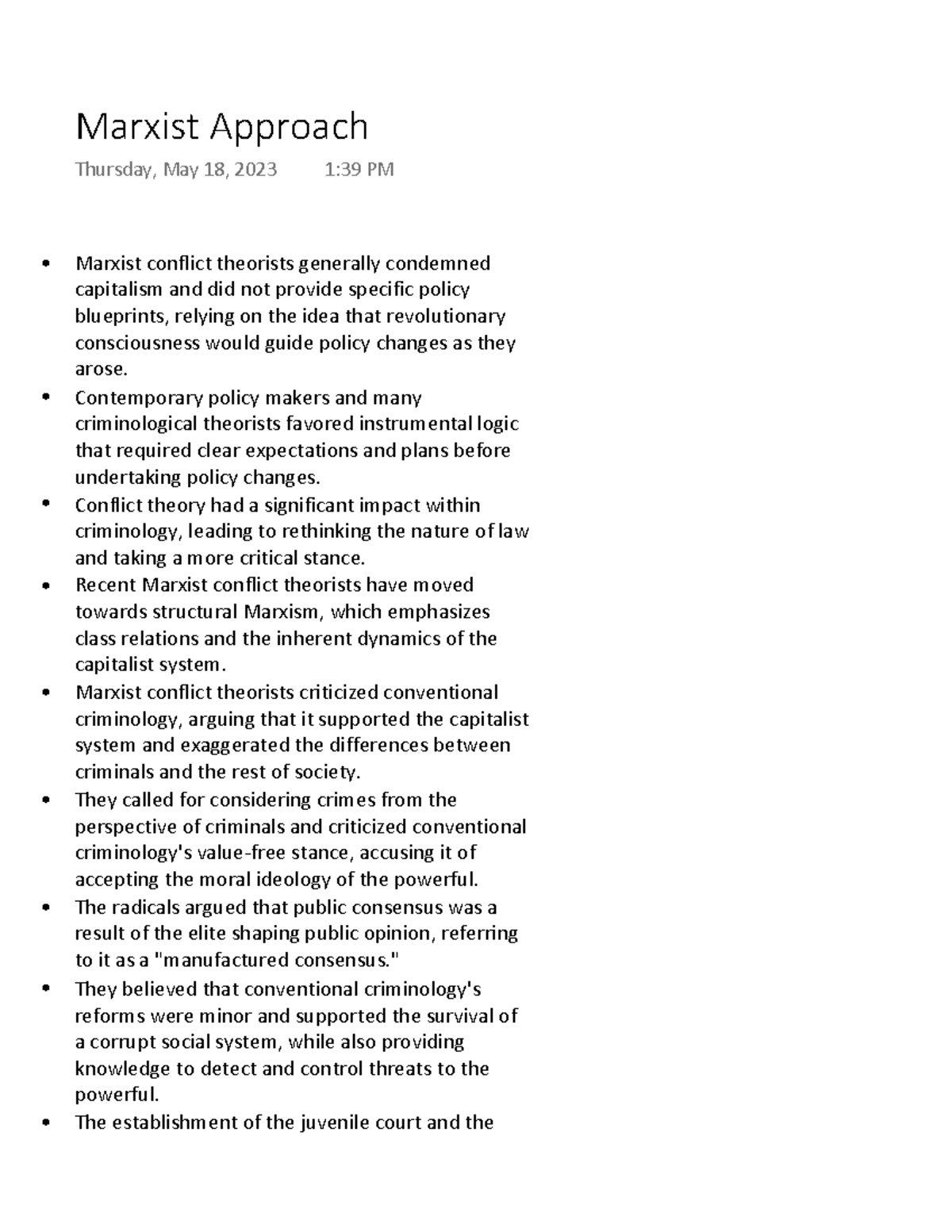 Marxist Approach - Marxist conflict theorists generally condemned ...