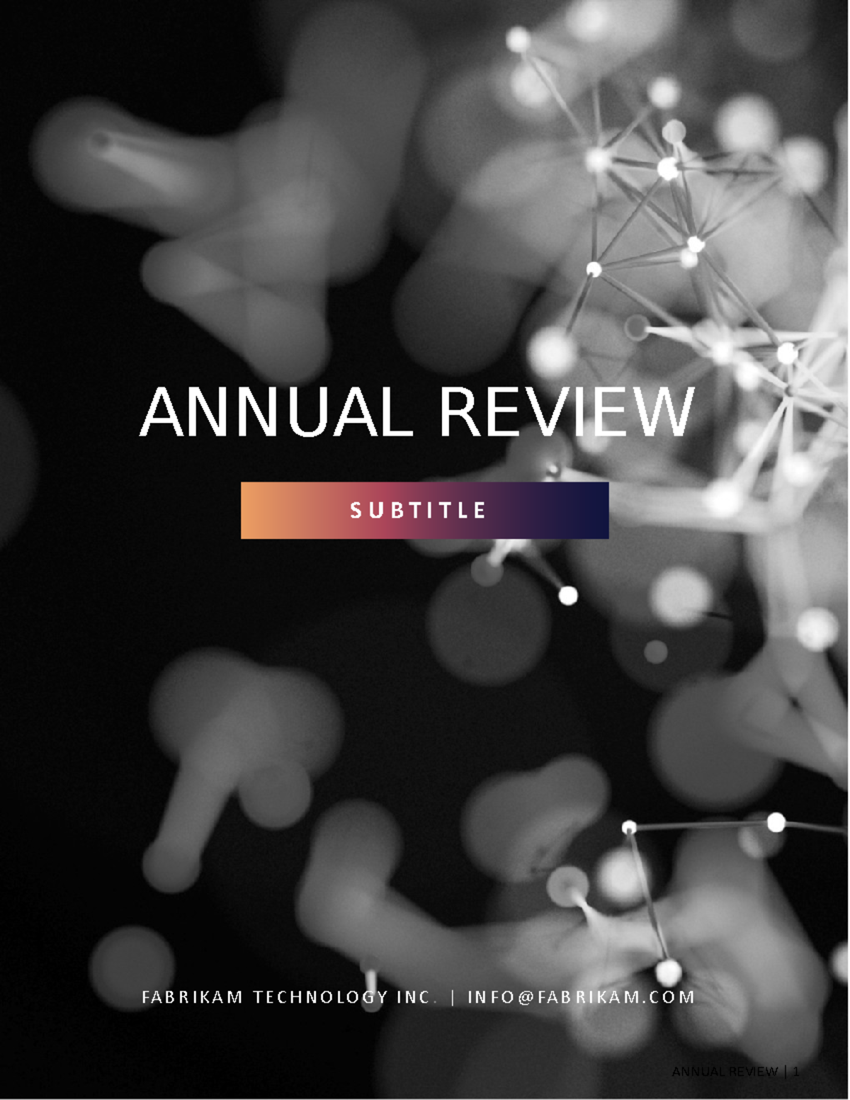 Annual Review - ANNUAL REVIEW S U B T I T L E FA B R I K A M T E C H N ...