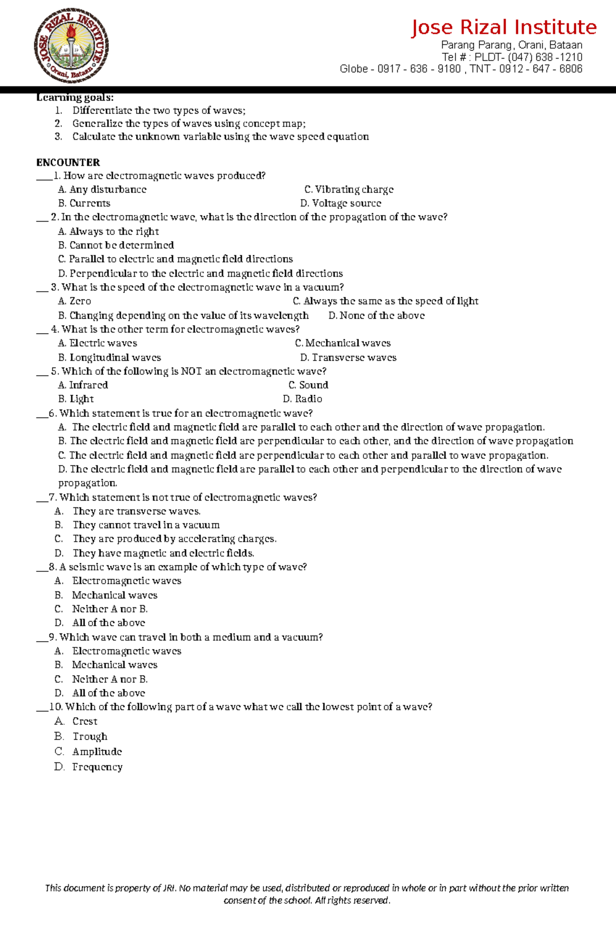 5Es- 2ND Quarter- Science 10 - Parang Parang, Orani, Bataan Tel ...