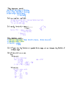 Chap 7 Plane Trigonometry notes - Chapter 7 student notes 7 ...