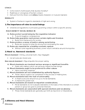 Ethics and Culture Lecture 3 - Culture in Moral Behavior - Lesson 2: THE MORAL AGENT: CULTURE IN ...