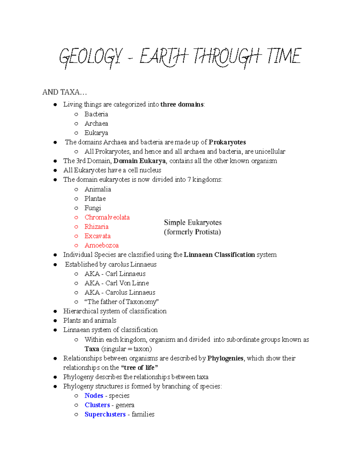 AND TAXA… - Lecture Notes AND TAXA vignette Teacher: Ken Anderson ...