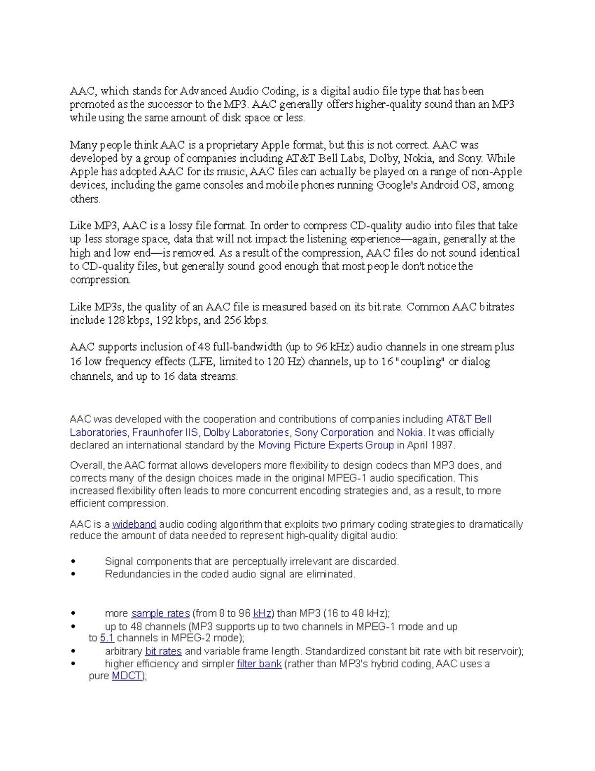 AAC file format audio - this is a screenshot of the attendance of the ...