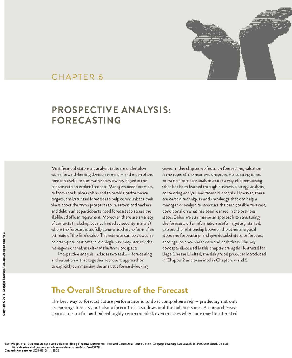 Prospective Analysis Forecasting - CHAPTER 6 ProsPective analysis ...