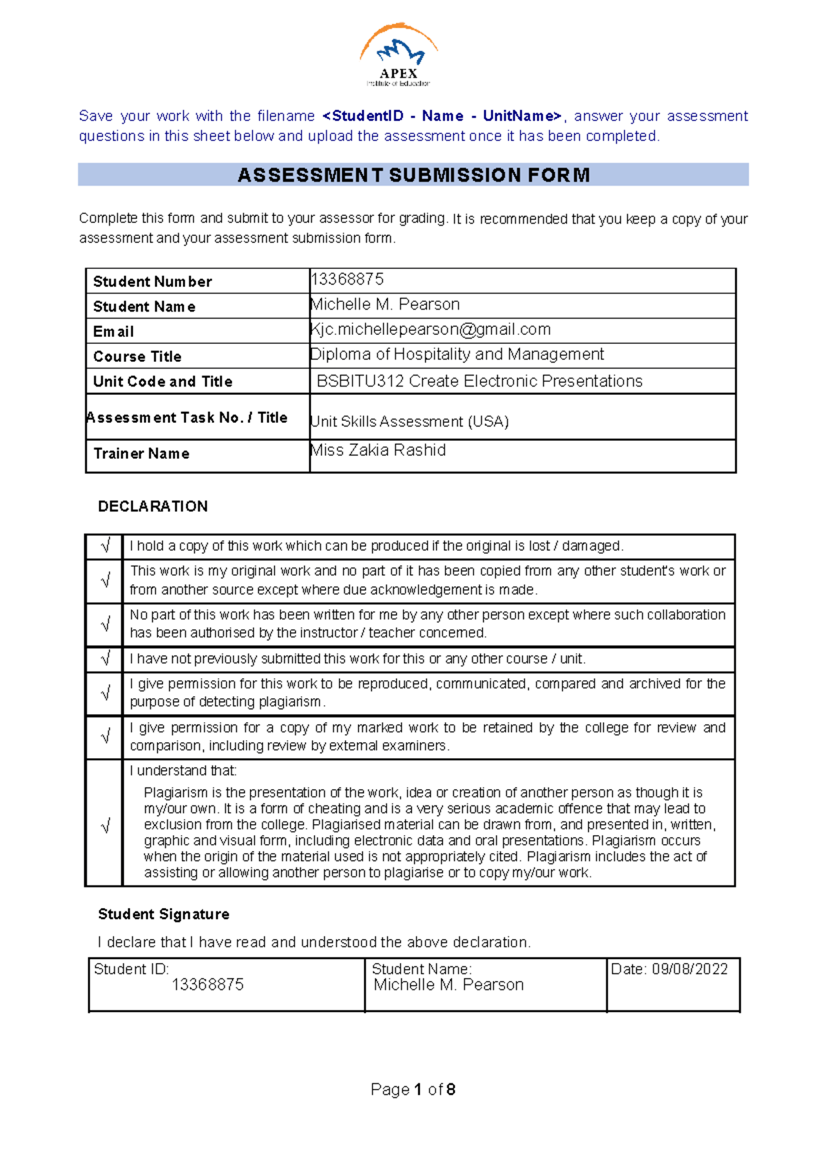 Bsbitu 312 Usa Create Electronic Presentations Save Your Work With