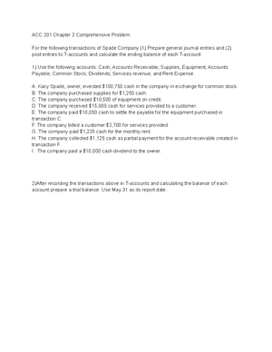 Acc 201 chapter 3 notes - ACC 201 - Ball State - Studocu