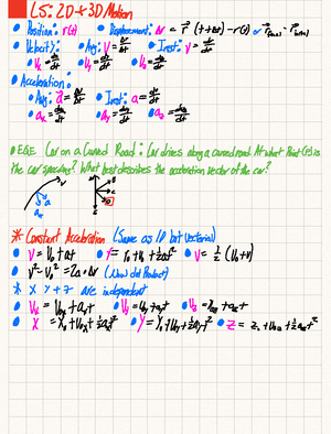 L4 Constant Acceleration in 1D - EQ Constant Acceleration in ID a IT V ...