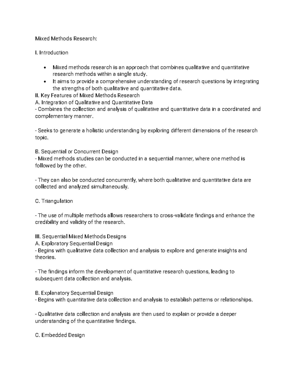 Mixed Methods Research - Introduction Mixed methods research is an ...