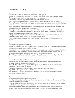 Article 19- 22 (short notes) - Article 19- 22 (short notes) 19 ...