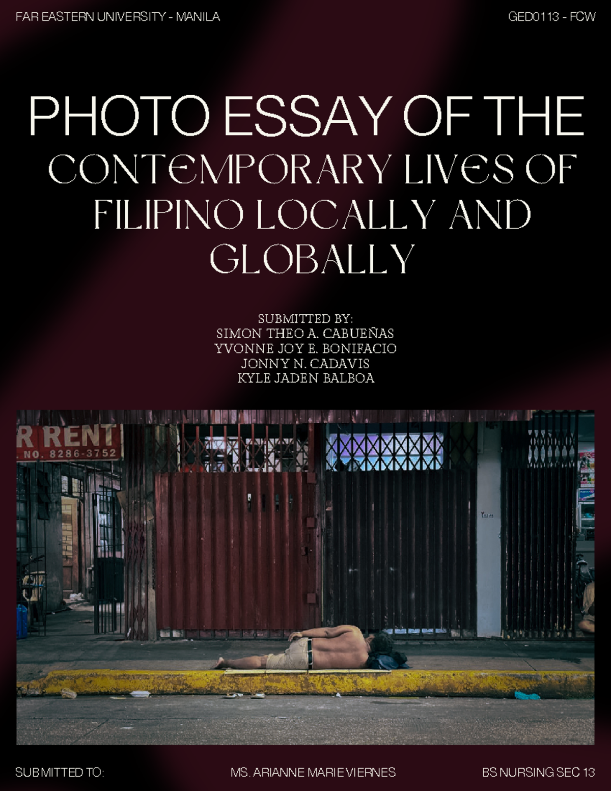 SA1-in-FCW - Photo Essay - CONTEMPORARY LIVES OF FILIPINO LOCALLY AND ...