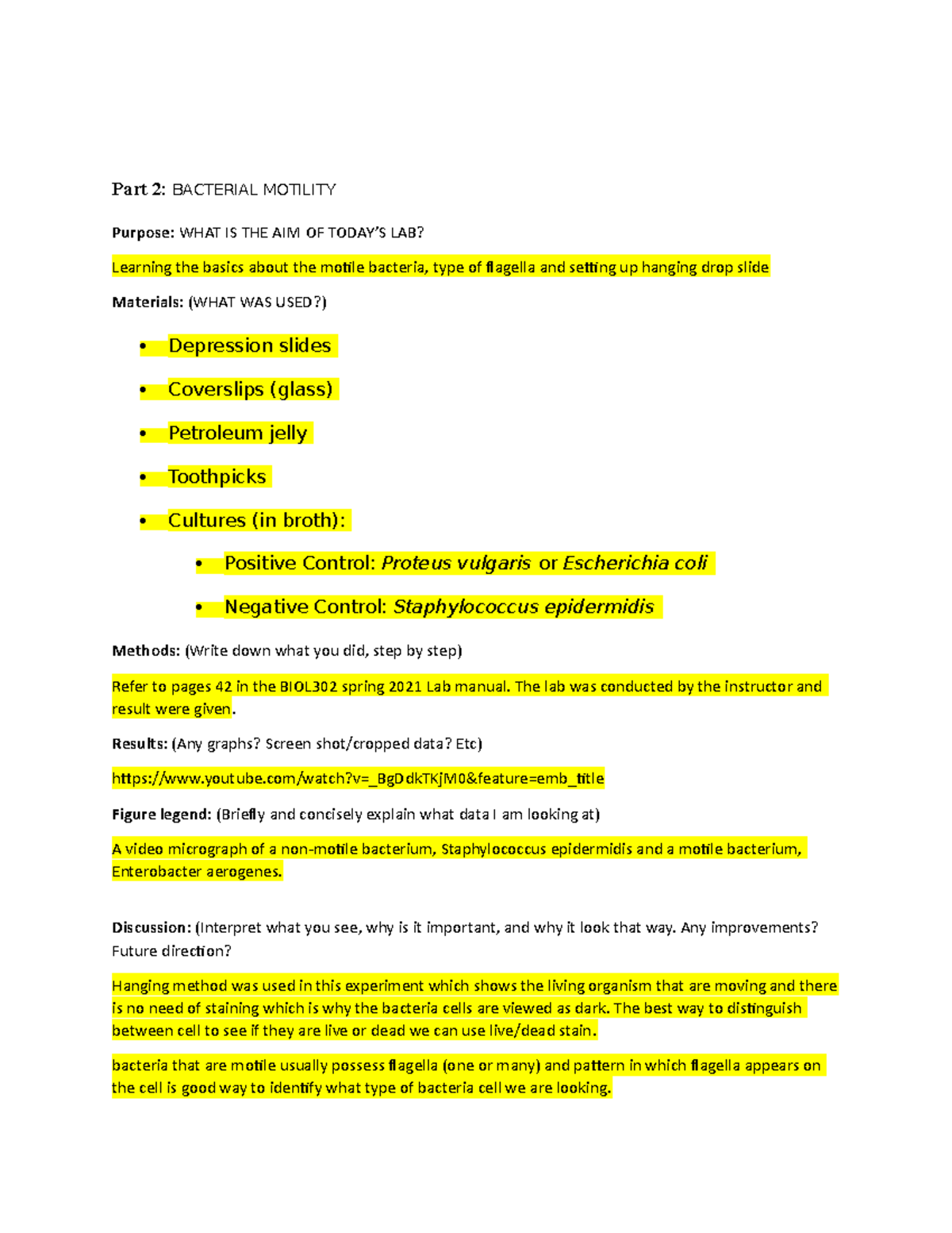 Bacterial Motility - Learning the basics about the motile bacteria ...