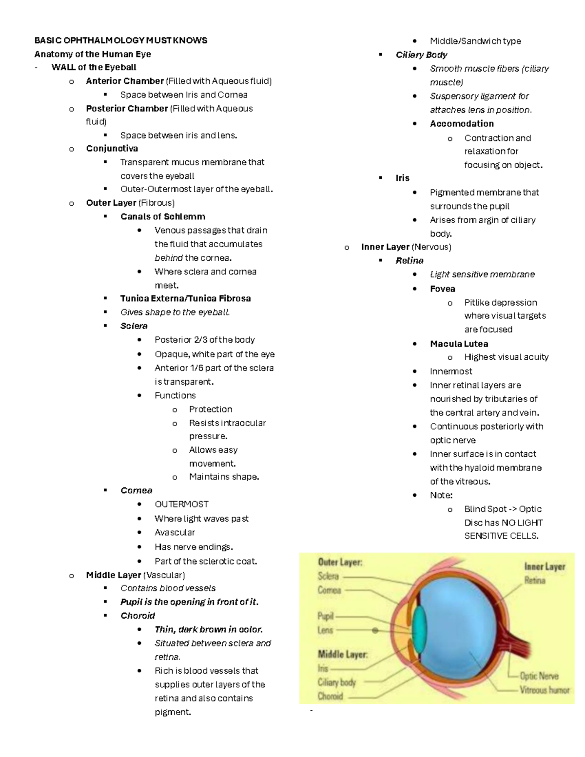 Optha Quick Anaphy Bacte Immuno - BASIC OPHTHALMOLOGY MUST KNOWS ...
