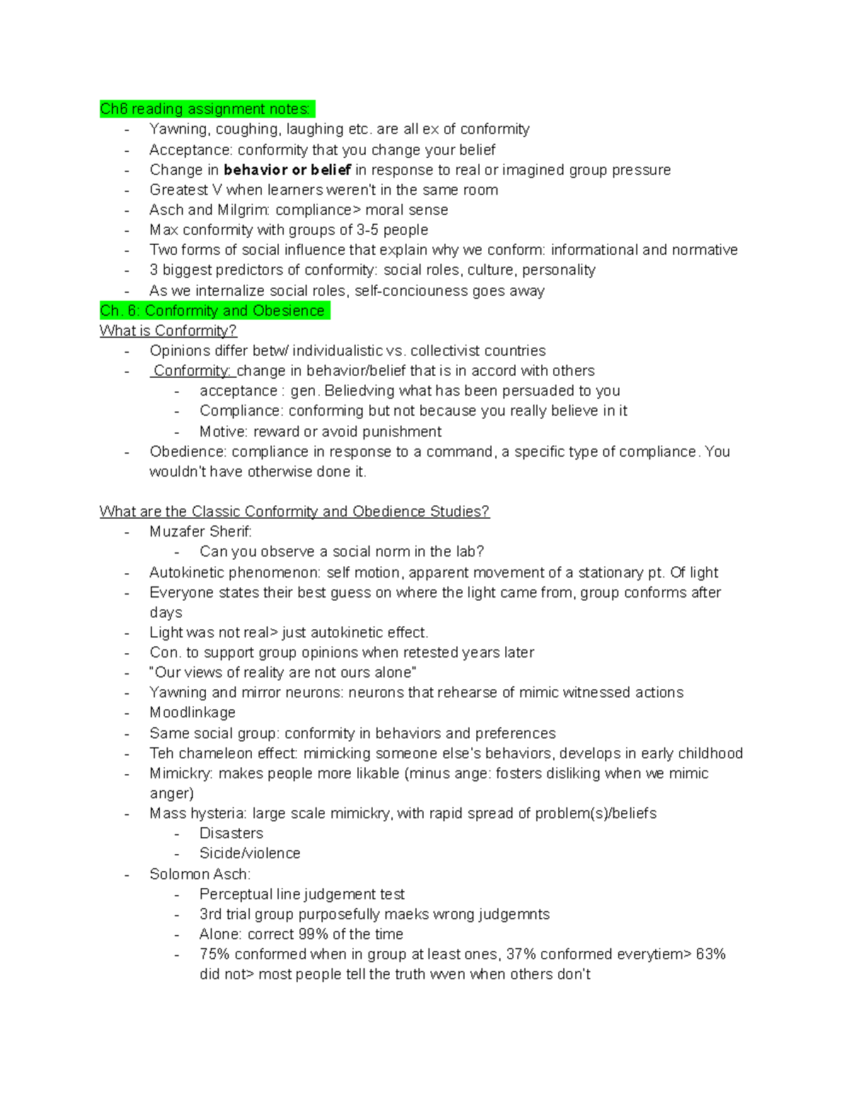 Soc. Unit 4 - Unit 4 lecture notes for Social Psych w/ Kelly Danaher ...