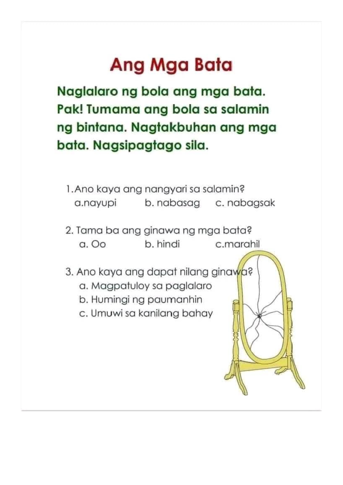 Filipino Reading Comprehension - Bachelor of Secondary Education Major ...