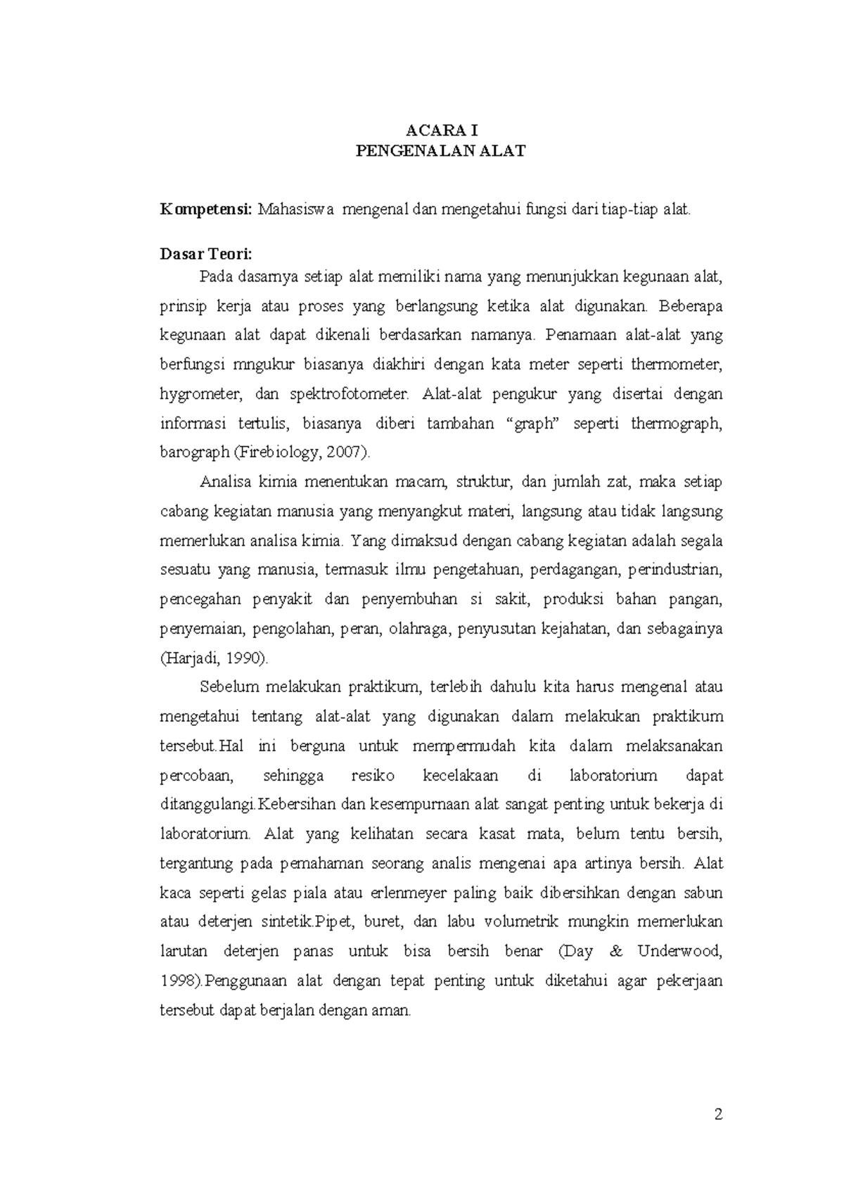 Modul Mikrobiologi Pertanian Acara I Pengenalan Alat - 2 ACARA I ...