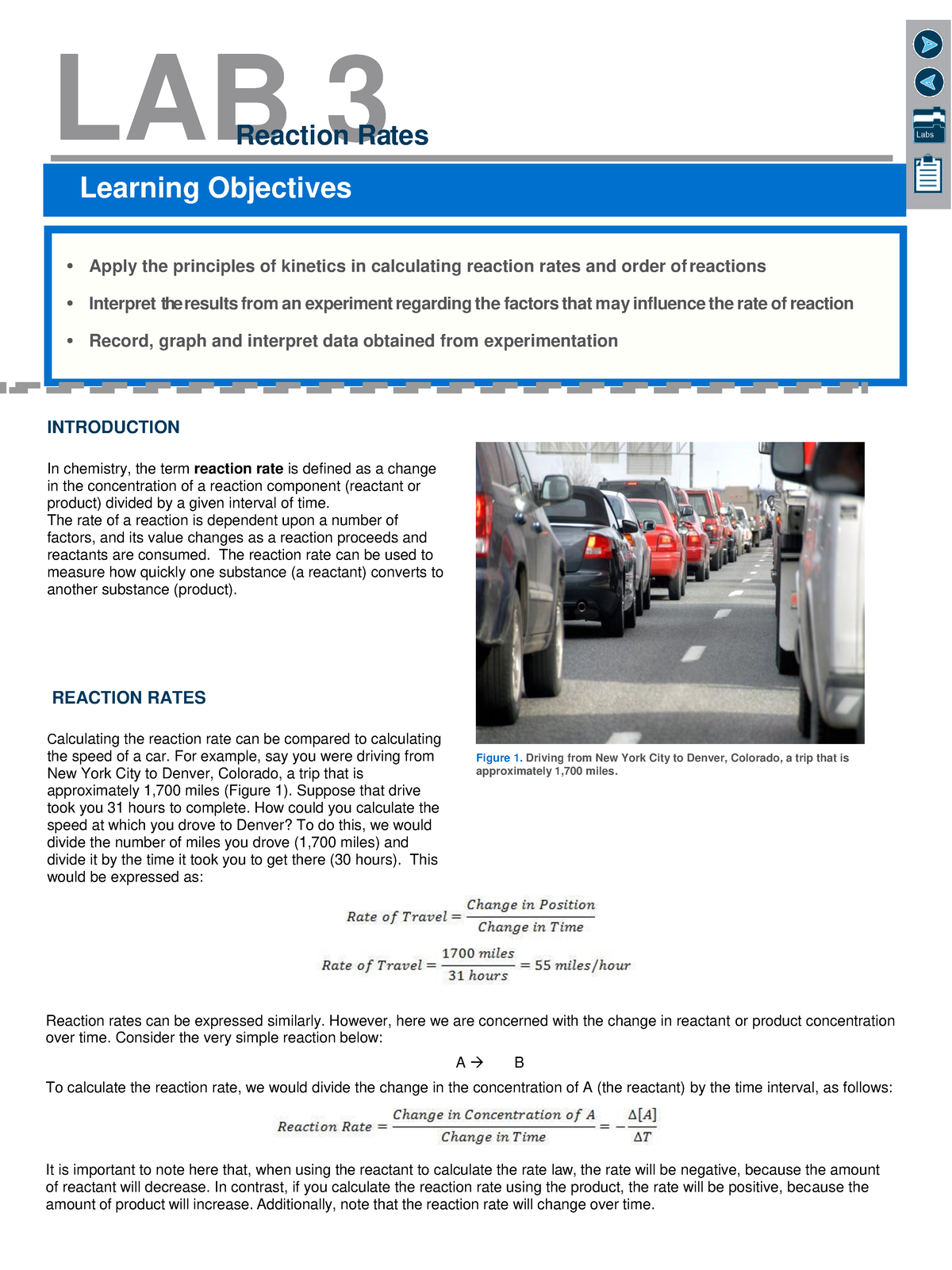 03 Reaction Rates Introduction F21 - ####### INTRODUCTION In chemistry ...